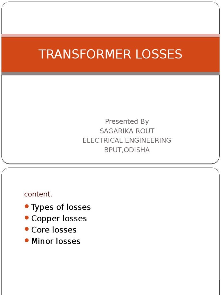 Transformer Losses Explained | PDF | Hysteresis | Transformer