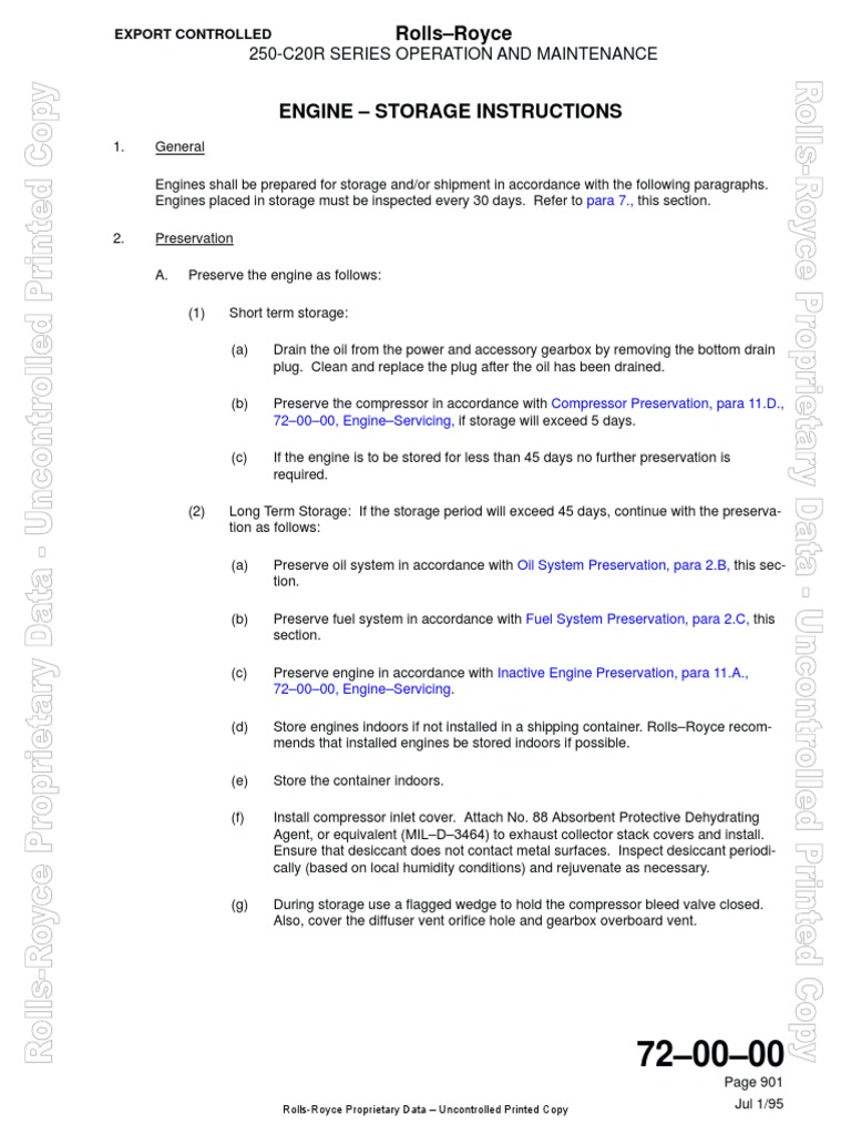 Rolls-Royce M250-C20R SERIES OPERATION AND MAINTENANCE 720000 - 7 | PDF ...