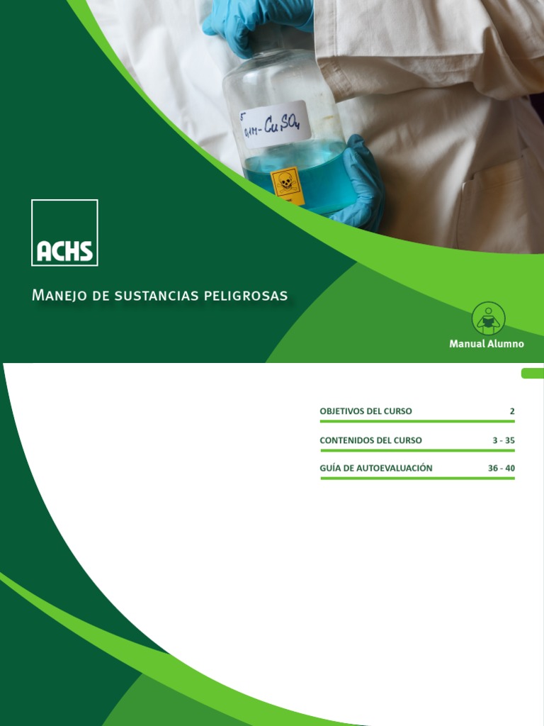 Manual de Manejo de Sustancias Peligrosas PDF | PDF | Toxicidad | Residuos