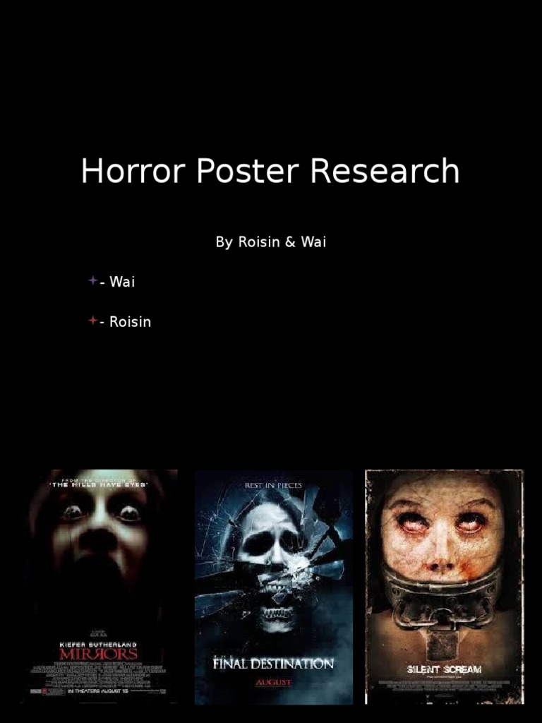 Research On Posters | PDF | Horror Films | Color