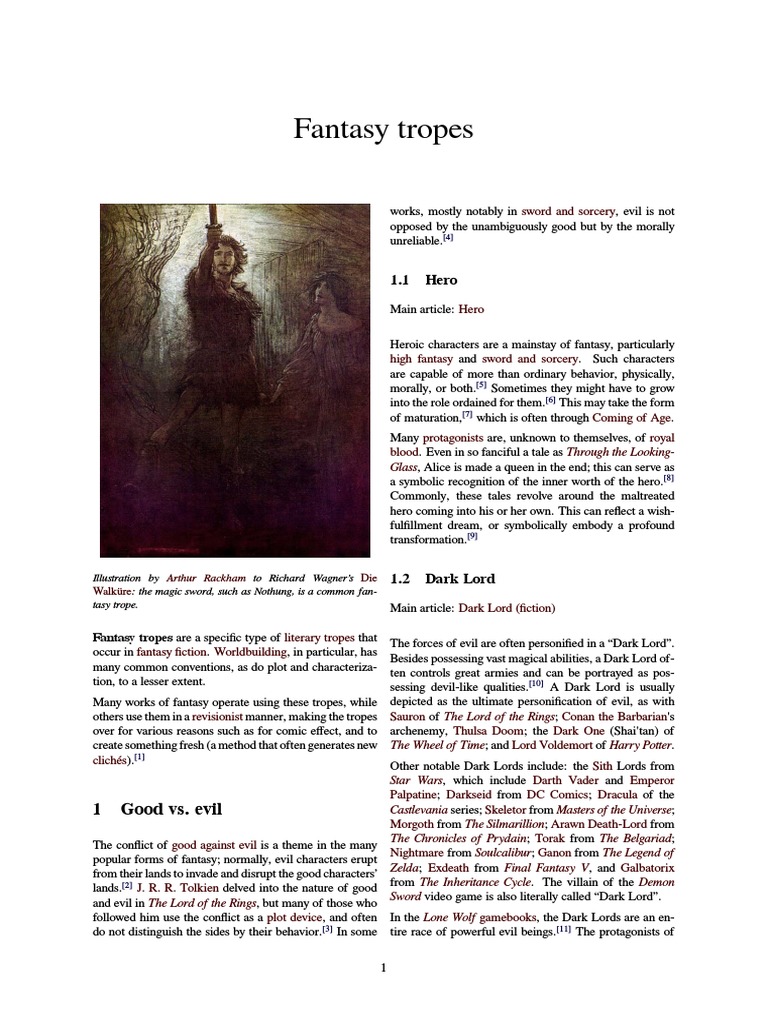 Fantasy Tropes | Download Free PDF | Fantasy Tropes | Fantasy