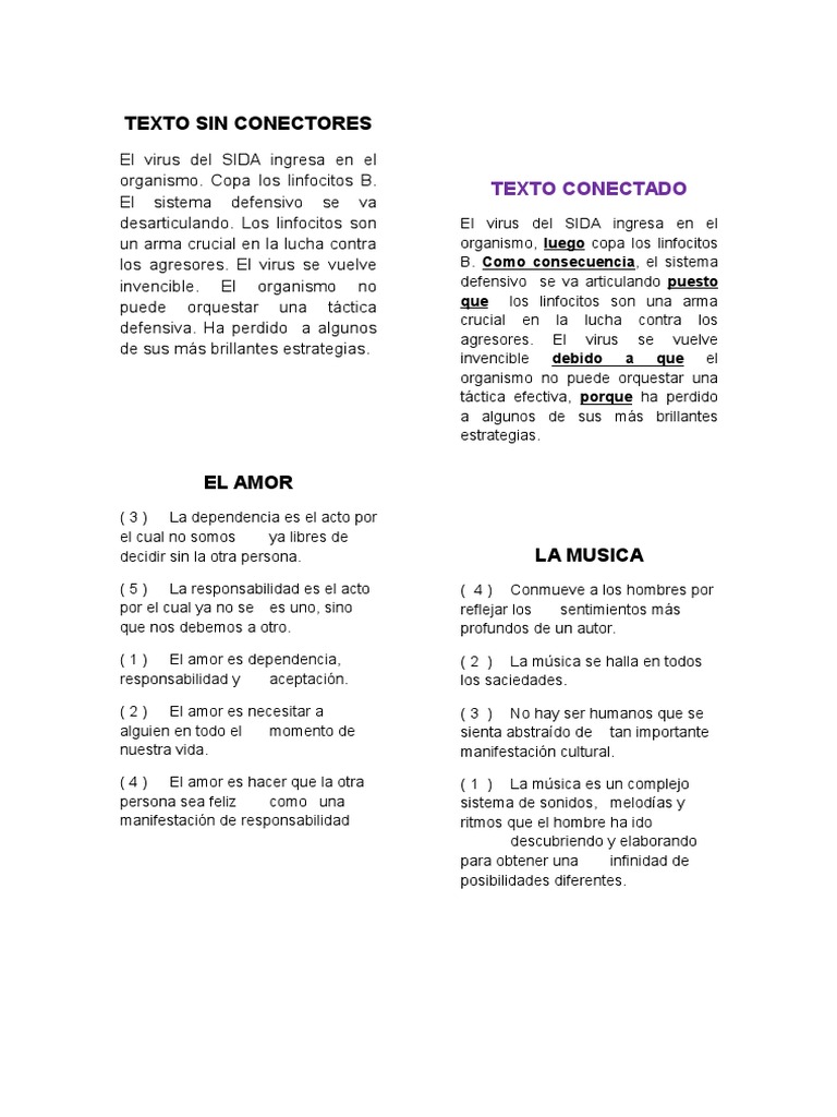 Texto Sin Conectores
