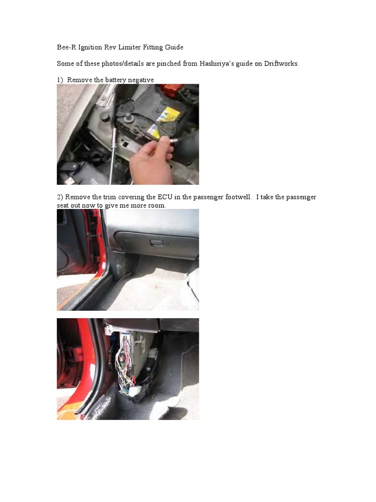 Bee-R Rev Limiter Fitting Guide | PDF | Business