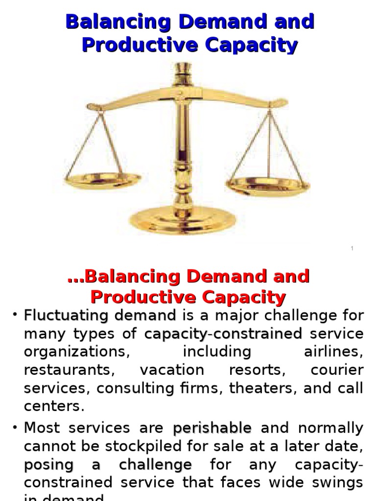 Balancing Demand and Capacity in Services | PDF | Demand | Marketing