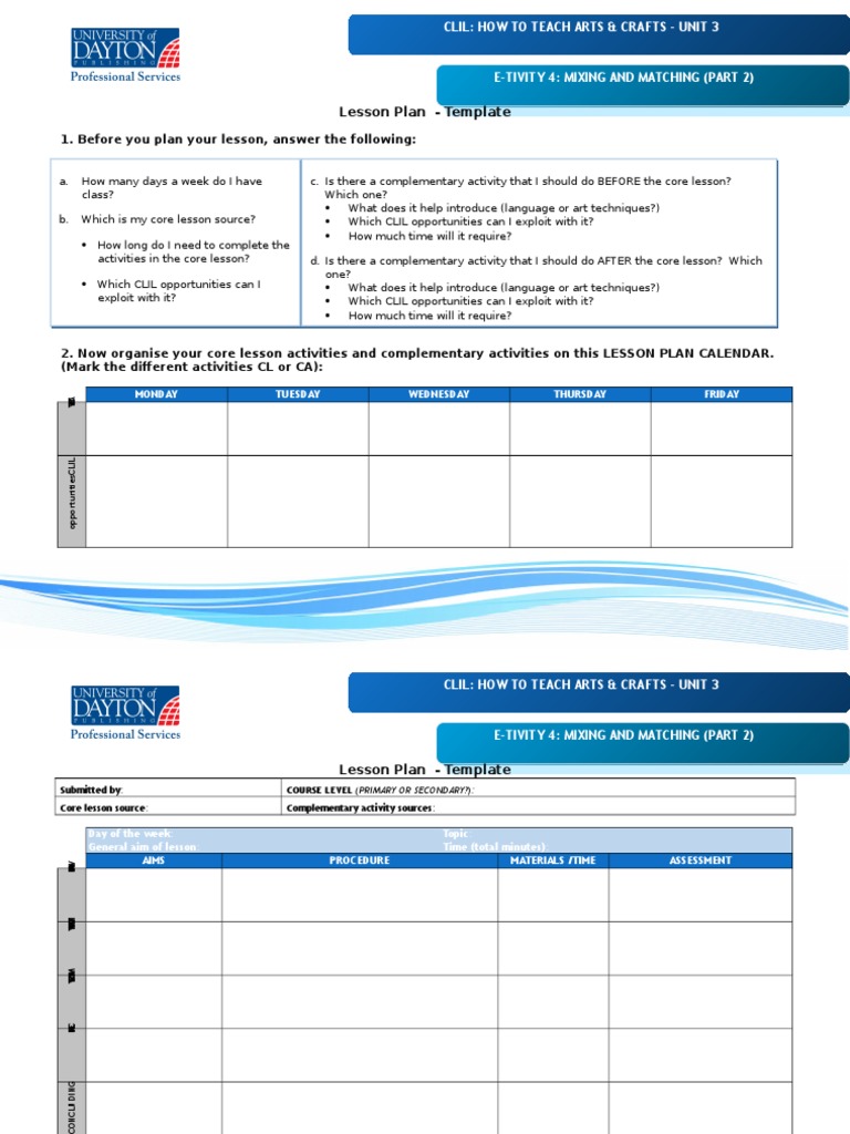 Planning an Integrated Arts and Language Lesson | PDF