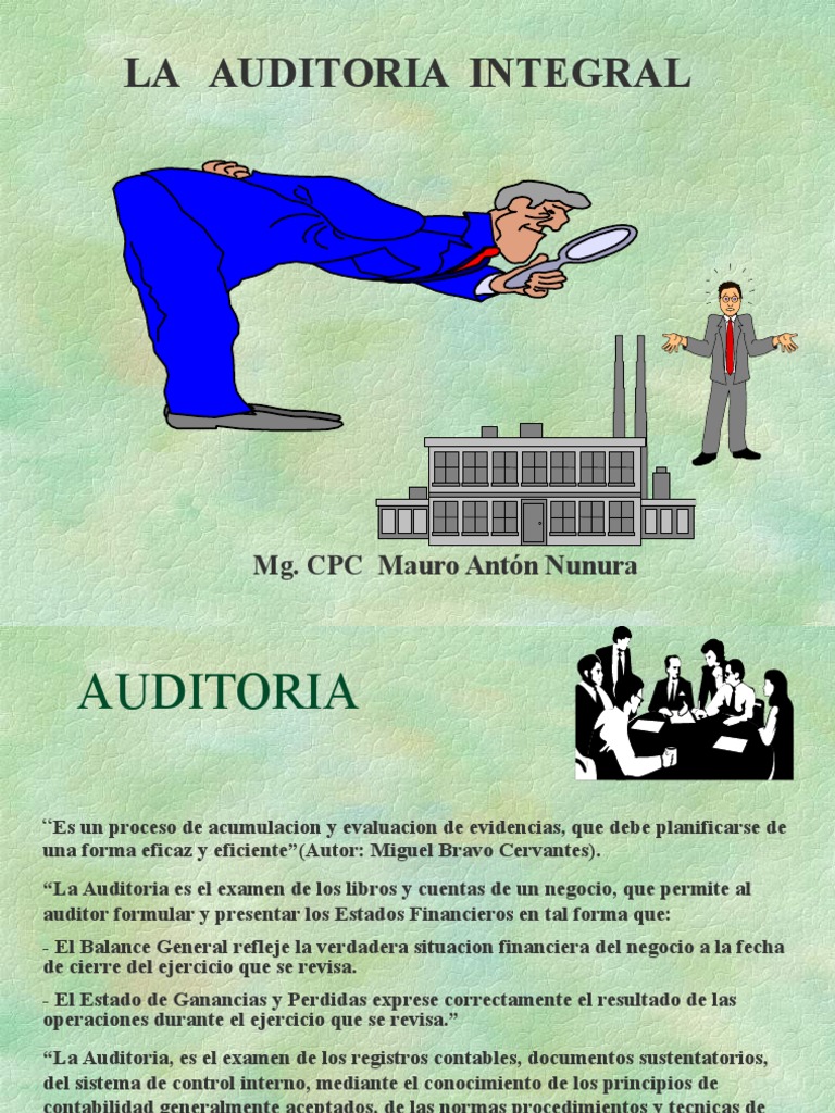 La Auditoria Integral | PDF | Auditoría financiera | Contabilidad