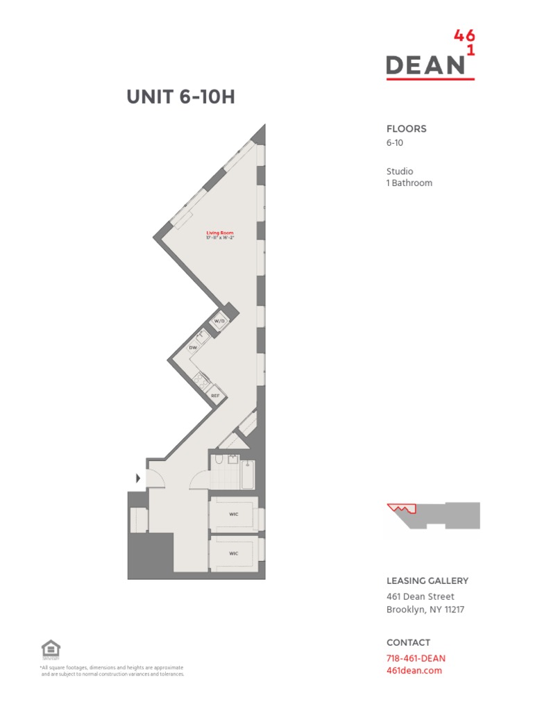 461 Dean Street Studio Apartments | PDF