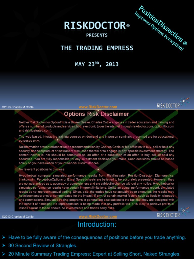 TheTradingEmpress - 052313 Charles Cottle | PDF | Option (Finance ...