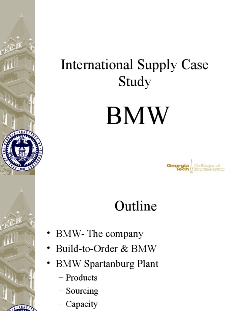 m1.8 SCM Case Study BMW | PDF | Bmw | Inventory