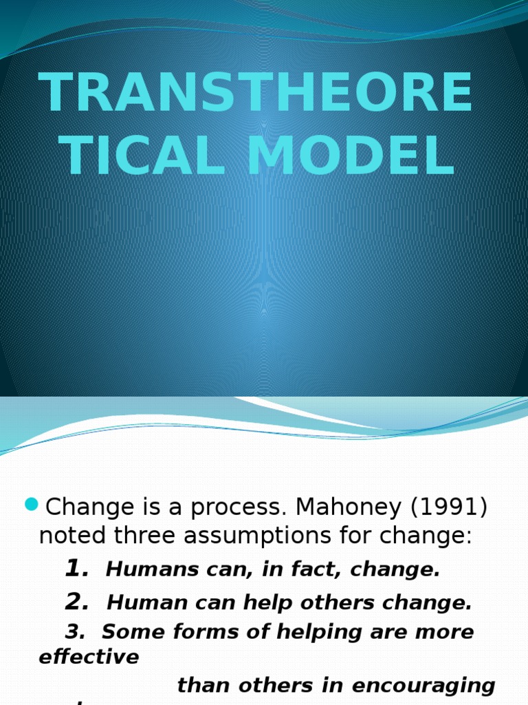 Transtheoretical Model | Download Free PDF | Metaphysics Of Mind ...