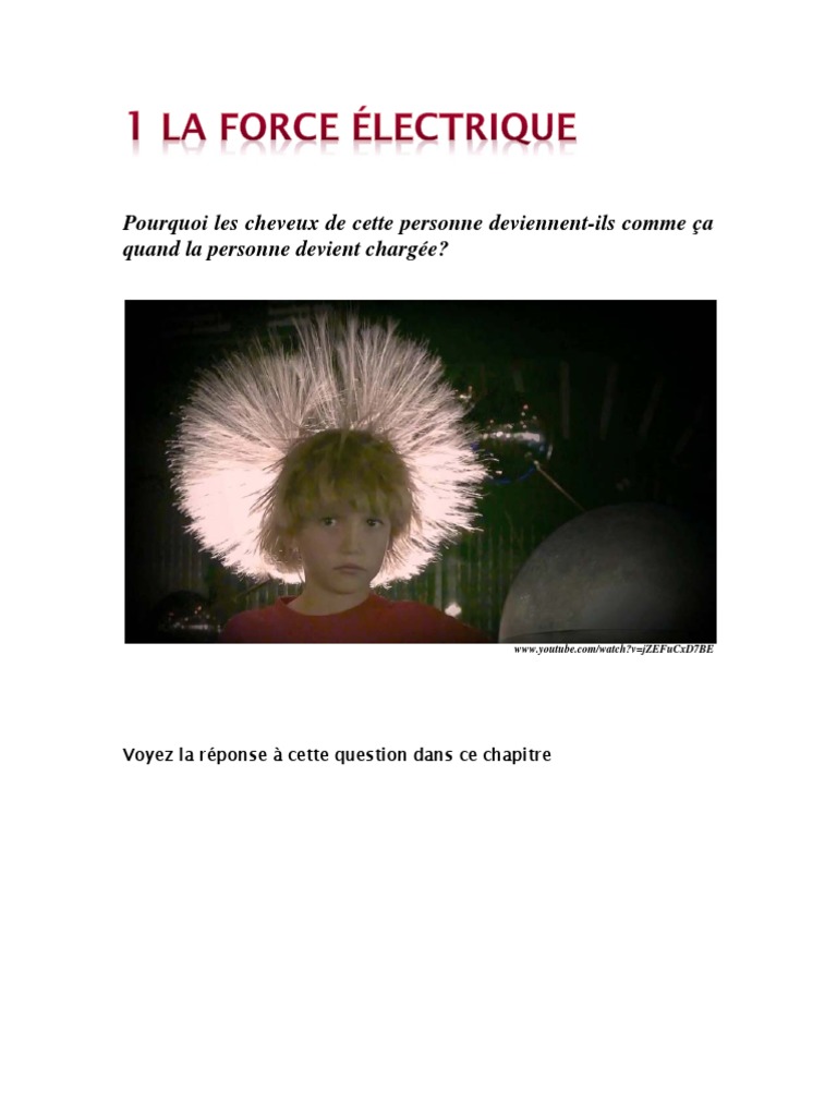 Chap1 La Force Electrique | PDF | Particule élémentaire | Électron