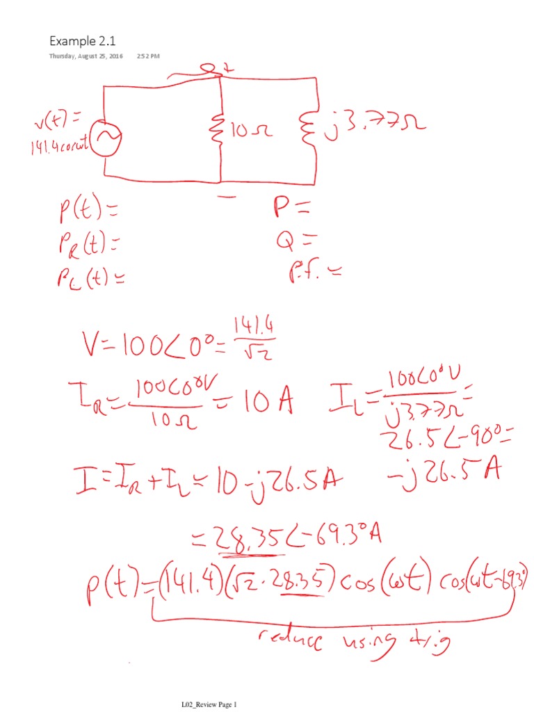 L02 Review Examples | PDF
