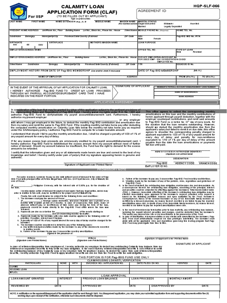 Calamity HMDF | PDF | Loans | Payroll