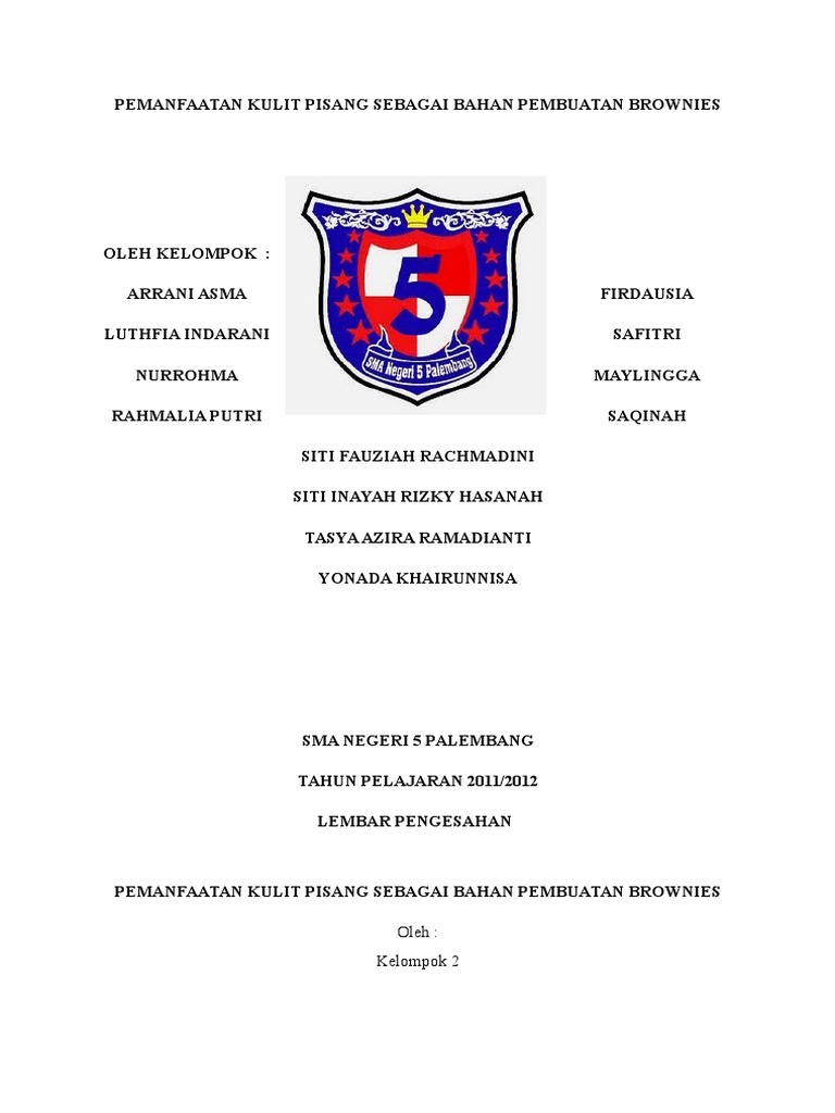 T. Karya Ilmiah TTG Kulit Pisang (Kel) | PDF