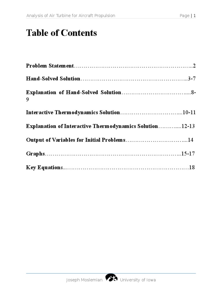 Thermo Project Report Final Version Word Document | PDF
