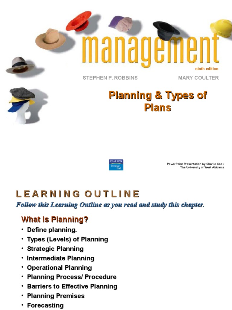 Planning & Types of Plans | PDF | Goal | Strategic Management