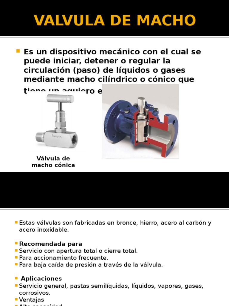 Valvula de Macho | PDF | Tecnología