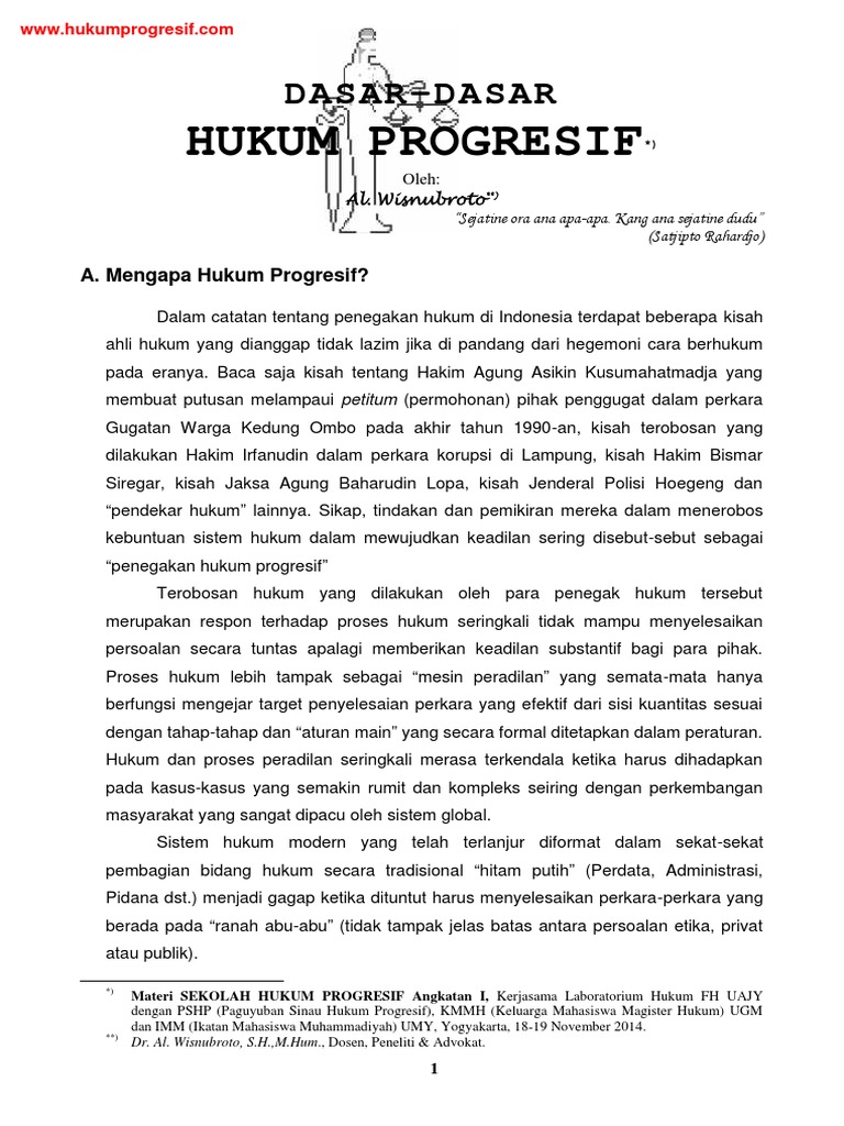 Hukum Progresif dan Paradigma Baru | PDF | Politik