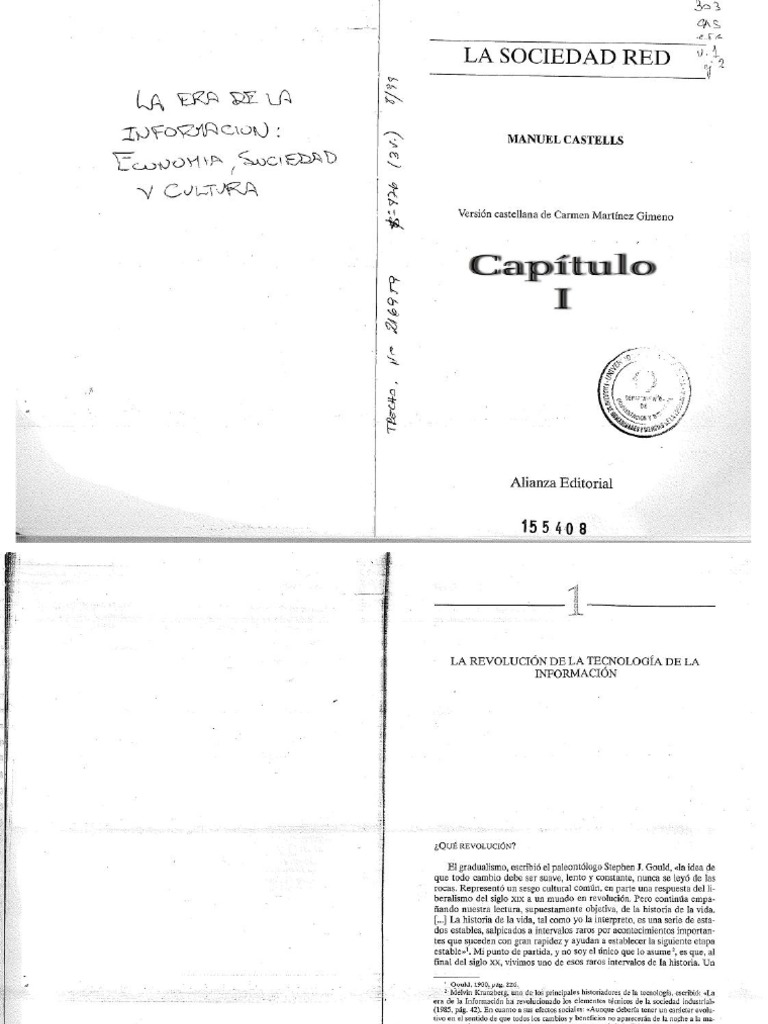 Castells, Manuel. - La Sociedad Red PDF | PDF