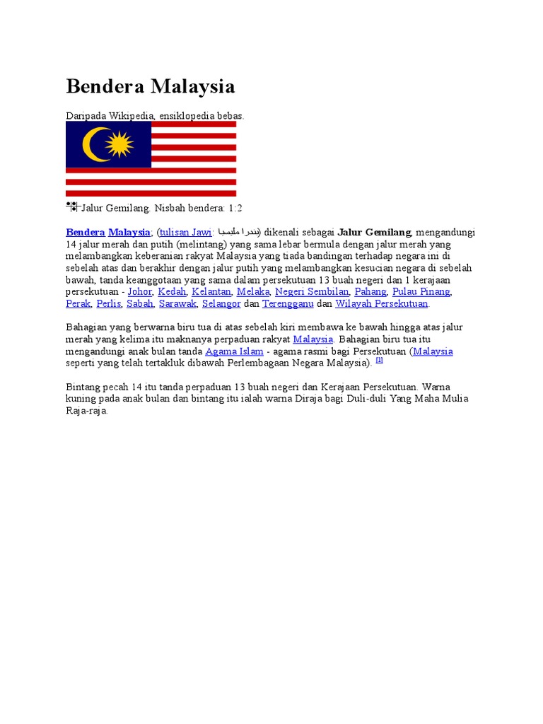 Bendera Malaysia | PDF
