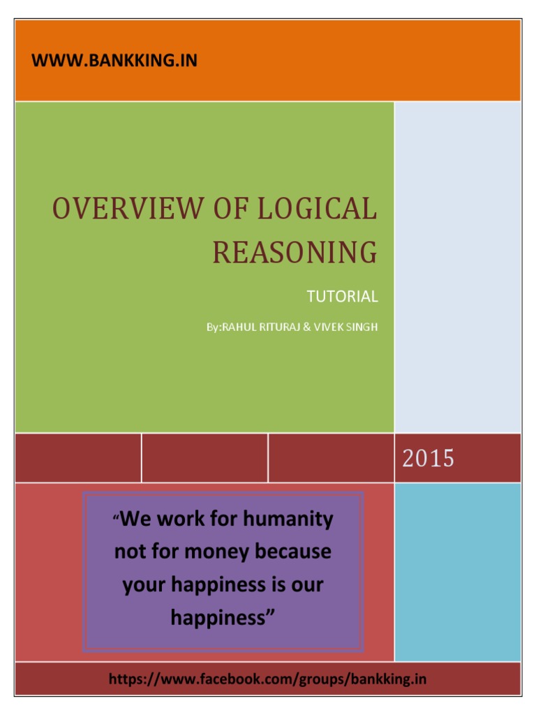 2015-09!08!094330 Overview of Logical Reasoning | PDF | Reason | Causality