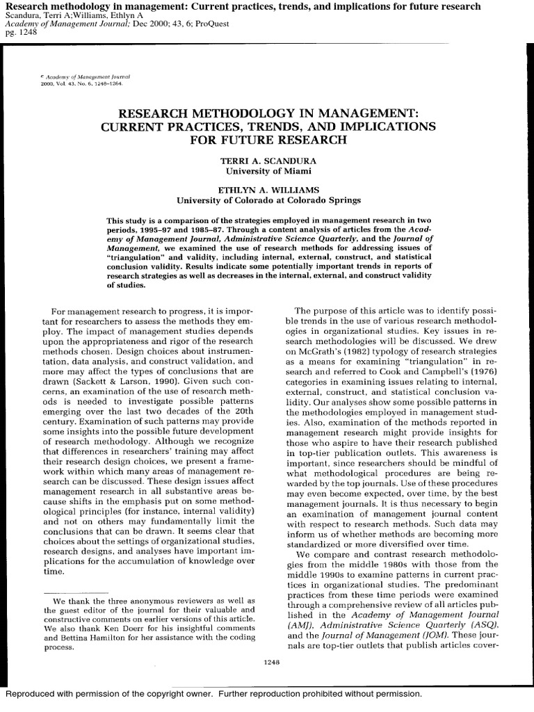Research in Management | PDF | Imperfect Competition | Copyright