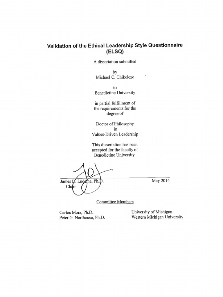 1-Validation of The Ethical Leadership Style Questionnaire (ELSQ ...