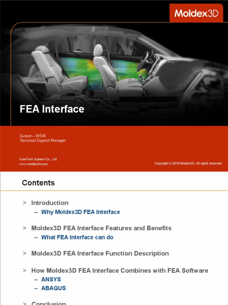 Moldex3D FEA Interface Guide | PDF | Finite Element Method | Stress ...