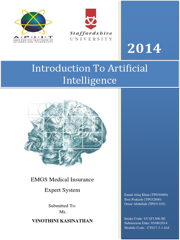 Introduction To Artificial Intelligence Assignment | PDF | Patient | Insurance