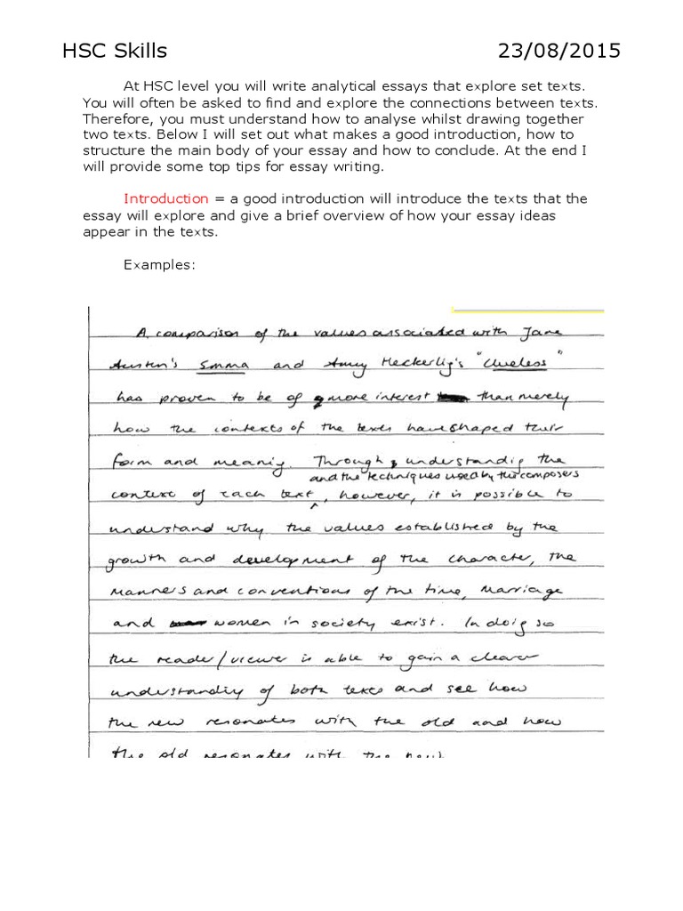 HSC Skills Booklet | PDF | Essays | Metaphor