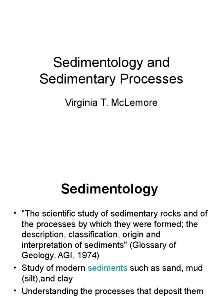 Understanding Sedimentology Processes | PDF | Sedimentary Rock ...