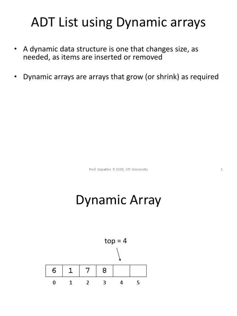 ADT List Using Dynamic Arrays | PDF | Computer Data | Software Development