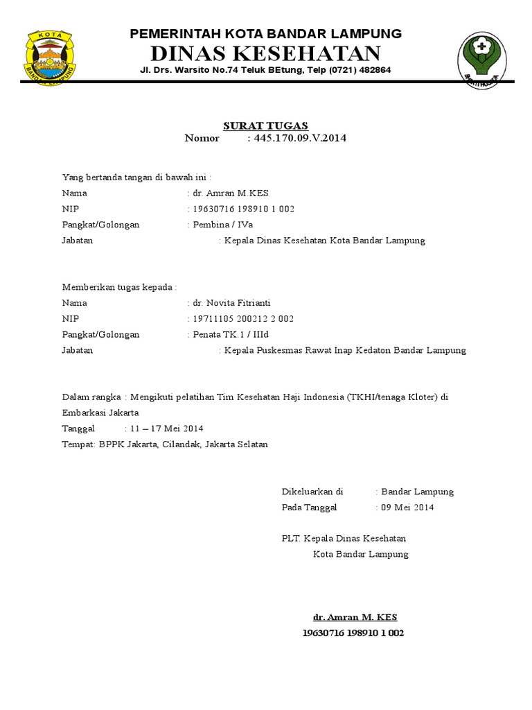 Yuk Simak 5+ Inspirasi Kop Surat Dinas Kesehatan Paling Baru - Surat Resmi Dinas