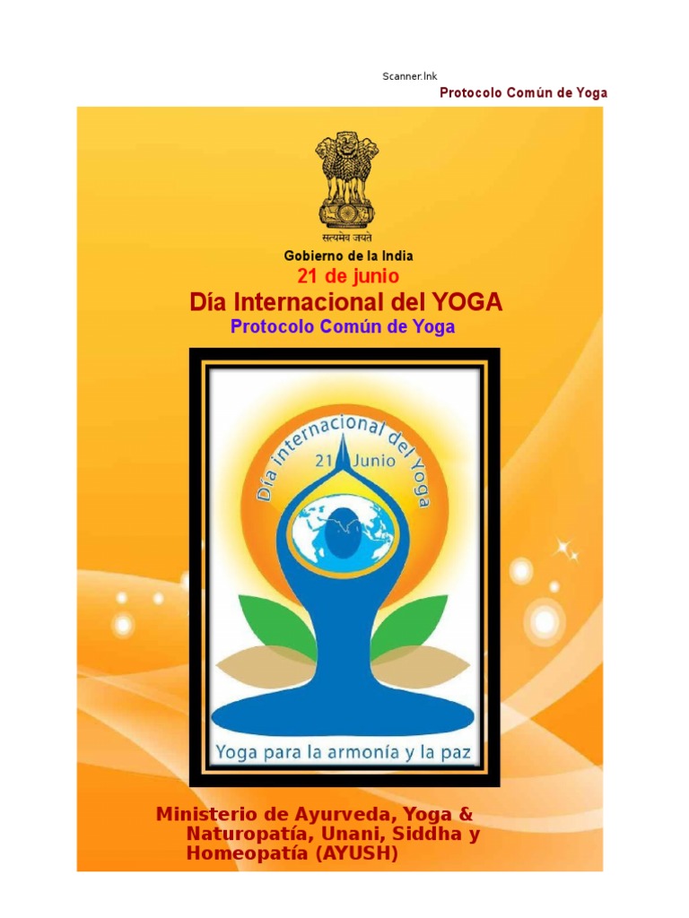 Common Yoga Protocol-Spanish-1 | PDF | Yoga | Rodilla