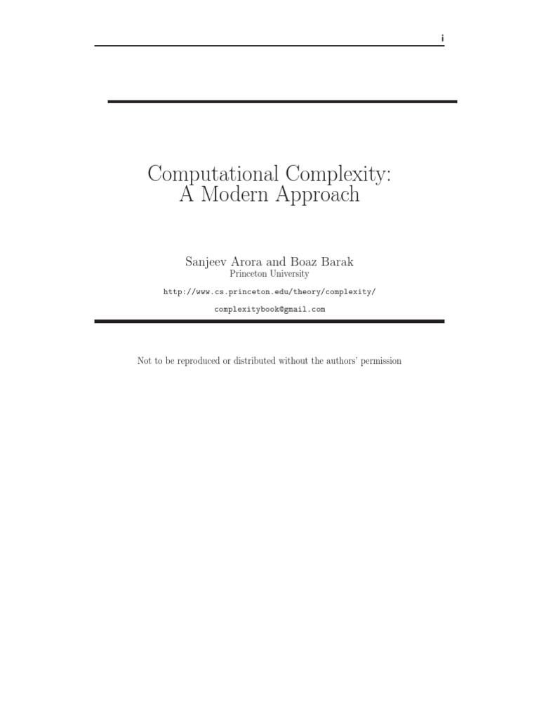 Computational Complexity Theory Pdf Eigenvalues And Eigenvectors Group Mathematics 