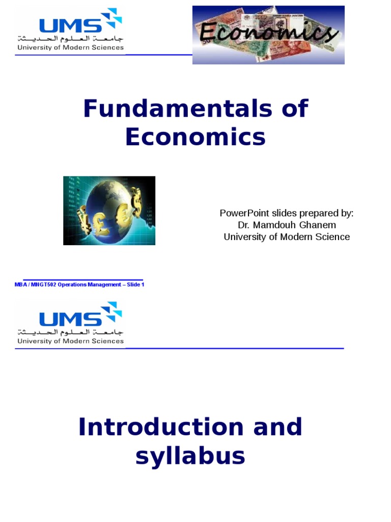 Fundamentals of Economics Overview | PDF | Macroeconomics | Inflation