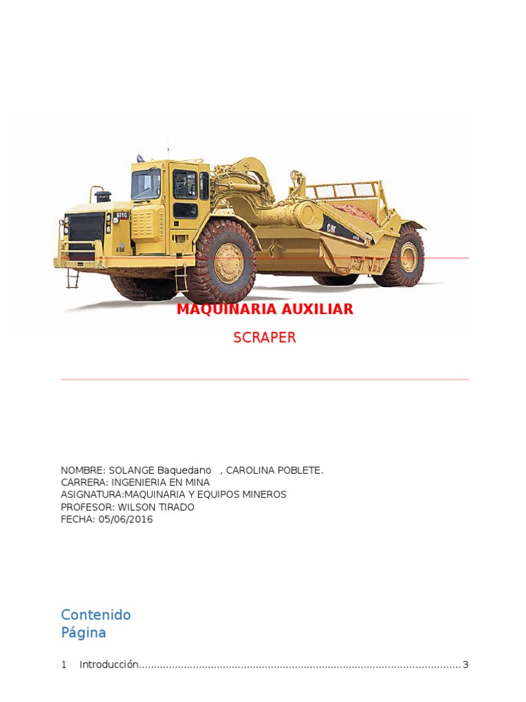 Scraper | PDF | Tractor | Transmisión (Mecánica)