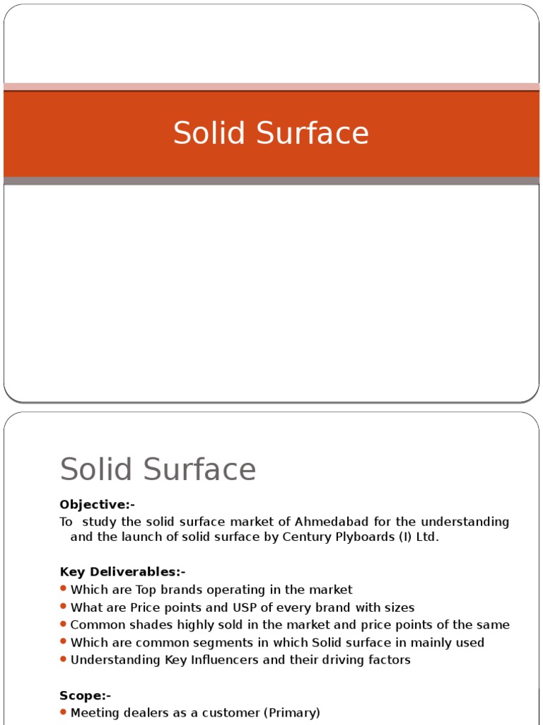 Solid Surface | PDF | Plywood | Marketing