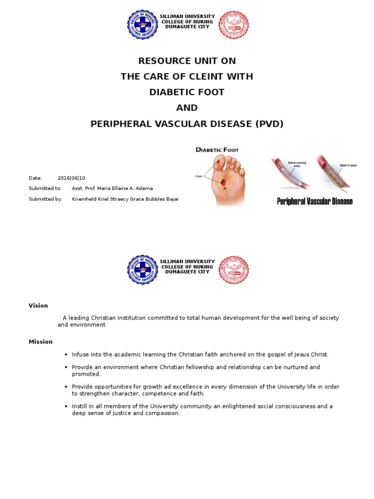 Diabetic Foot and PVD | PDF | Atherosclerosis | Blood Vessel