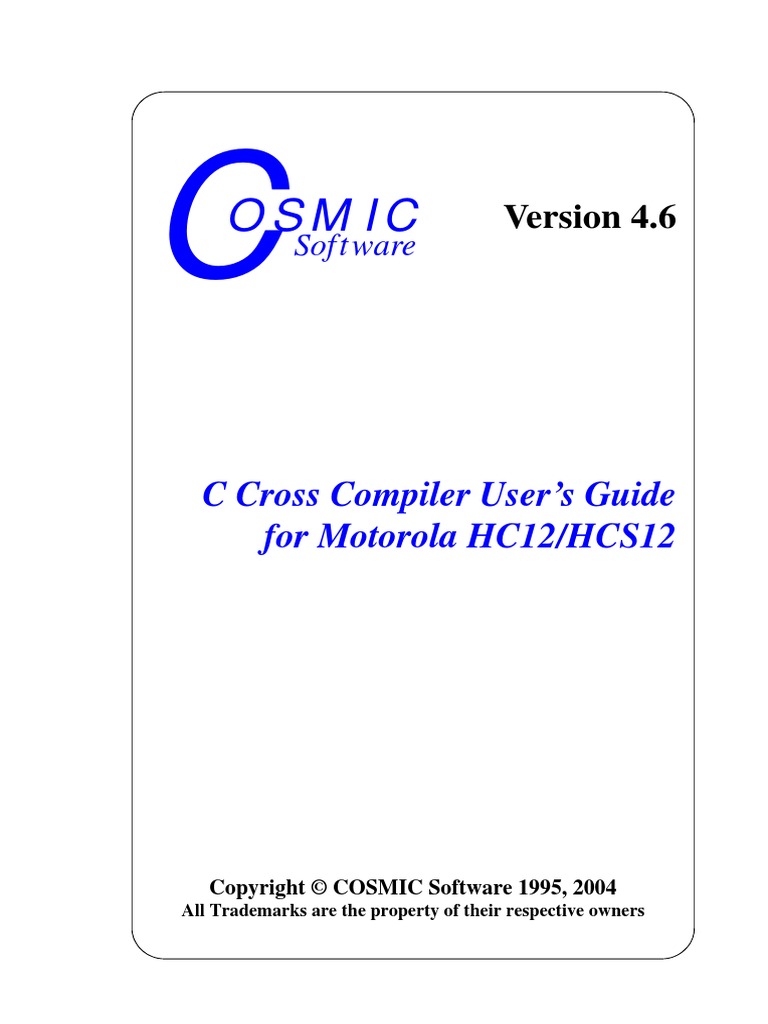 CX6812 | PDF | C (Programming Language) | Compiler