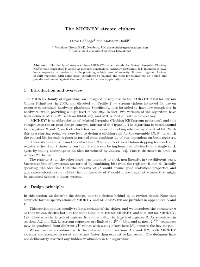 Babbage 2008 Mickey | PDF | Espionage Techniques | Applied Mathematics
