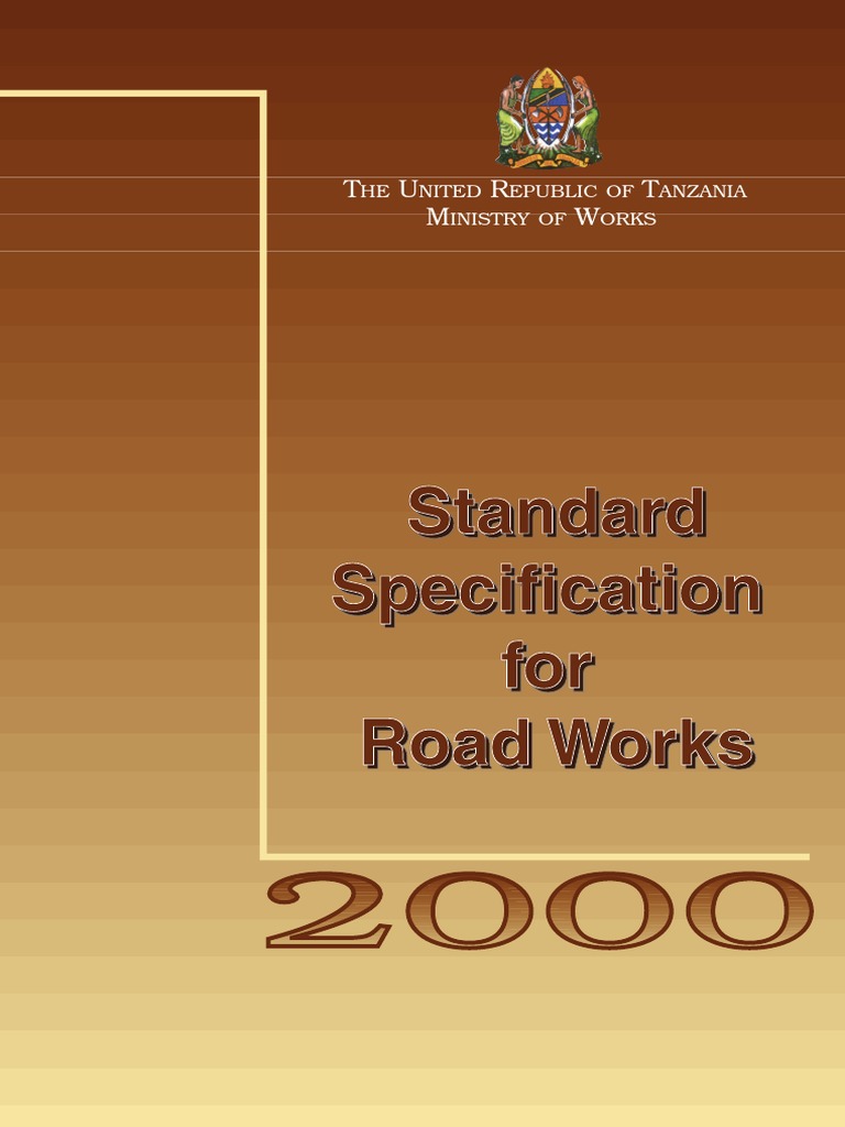 Standard Specifications For Road Works-Series 1000 | PDF | Asphalt | Road