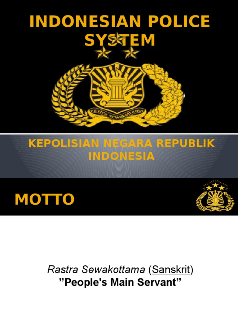 Indonesian Police System - Report | PDF | Brigadier | Security
