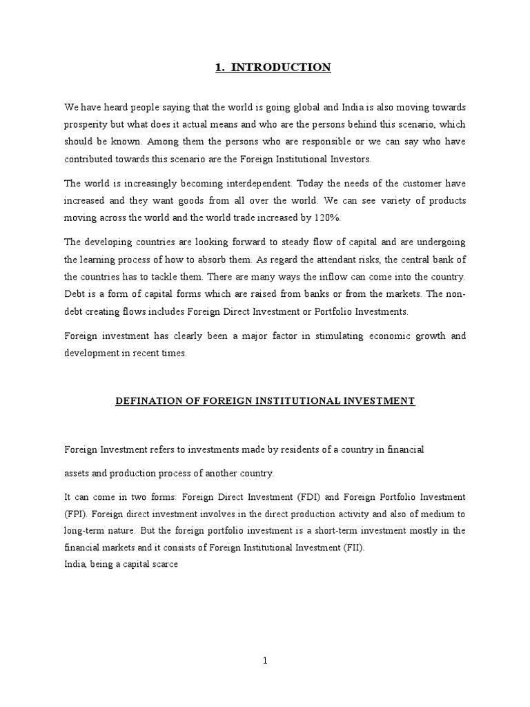Eco 2016 Fii | PDF | Foreign Direct Investment | Financial Markets