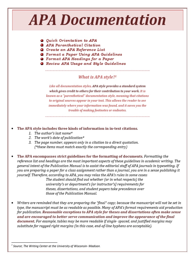 Endnotes Apa Style Writing