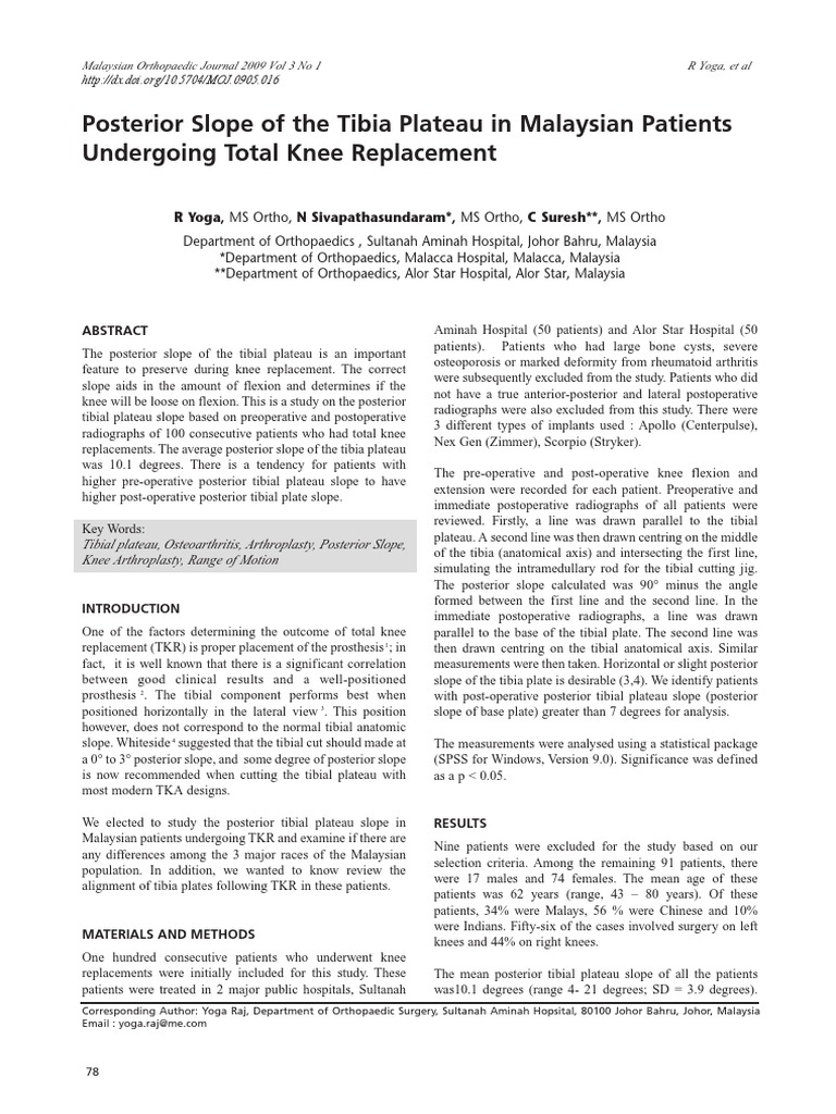 Total Knee Replacement | PDF | Knee | Musculoskeletal System