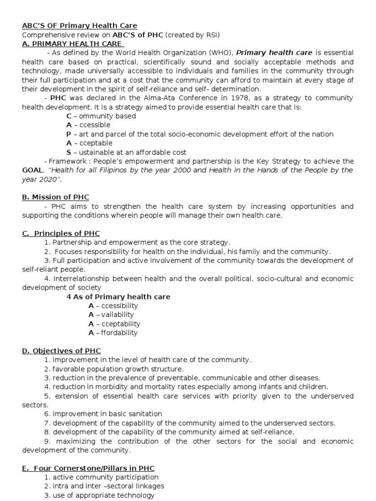 Essentials of Primary Health Care | PDF | Transmission (Medicine ...