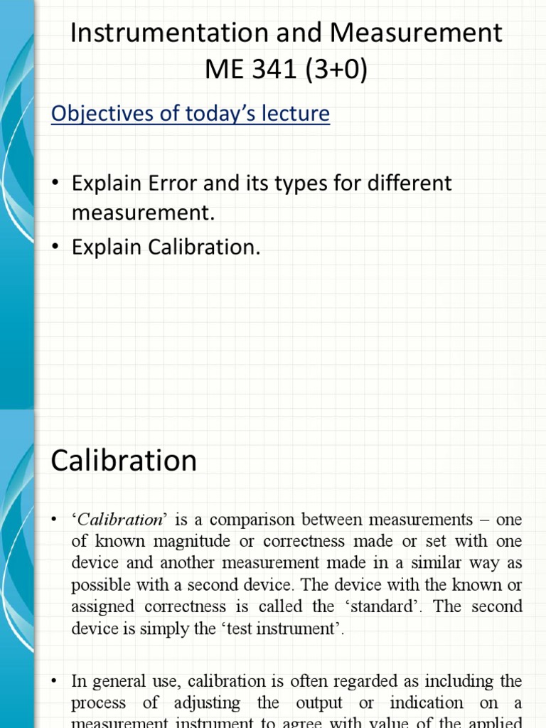 Intro Lec 3 PDF | PDF | Observational Error | Calibration Intro Lec 3 PDF | PDF | Observational Error | Calibration