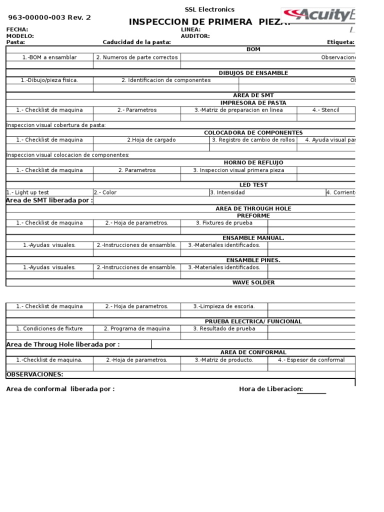 962-00000-003 First Piece Inspection Rev H | PDF | Placa de circuito ...