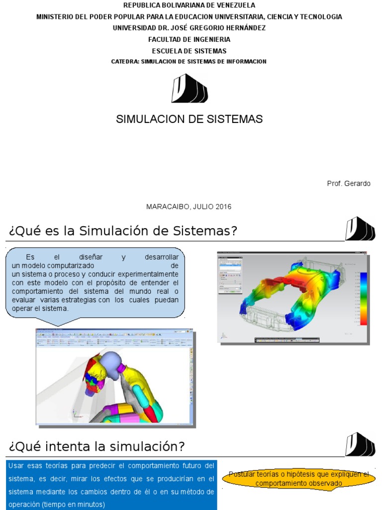 Simulación de Sistemas: Conceptos y Aplicaciones | PDF | Modelo ...